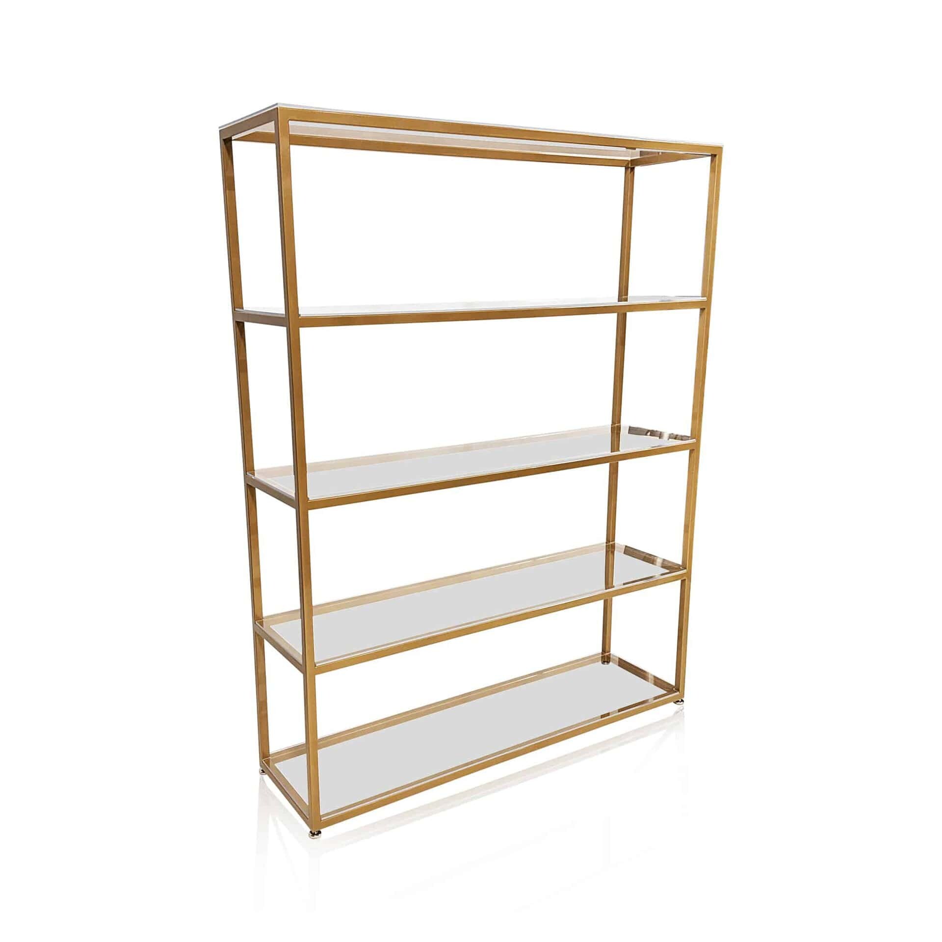 TIFFANY GOLD SHELF - Modern Event Rentals Texas